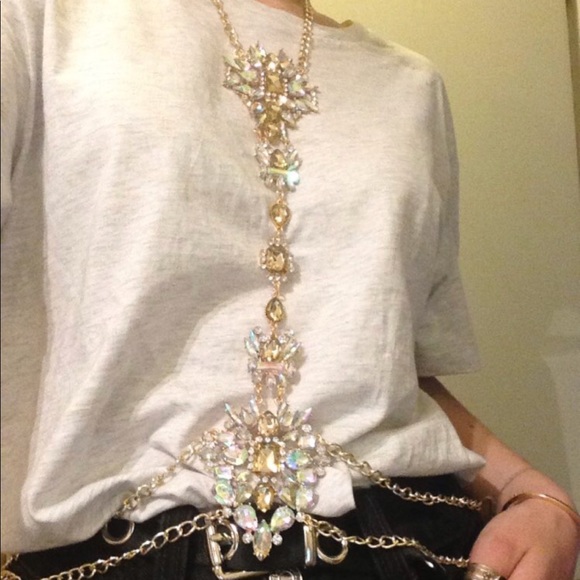 Jewelry | Jeweled Body Chain | Poshmark